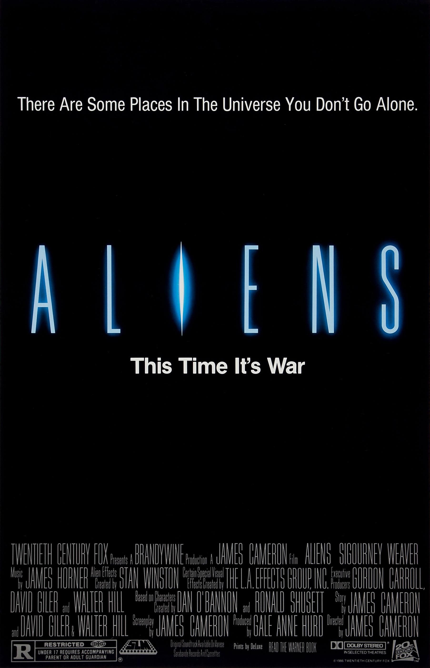 James Cameron Shares The Hilarious Story Behind Aliens Text Only Poster