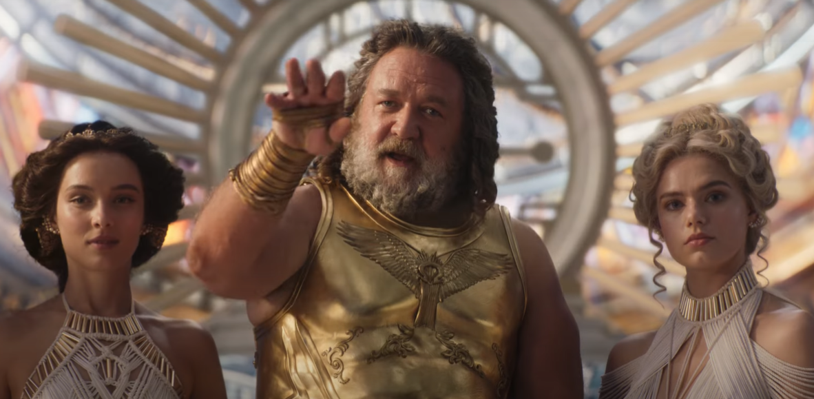 Russell Crowe's Zeus Revealed in Thor: Love and Thunder Trailer