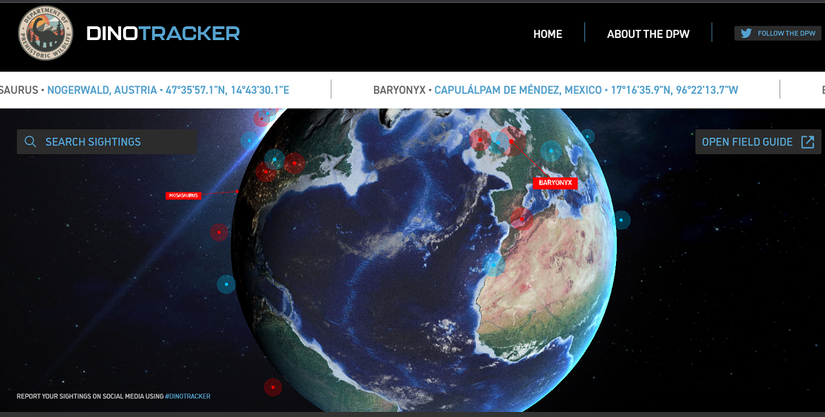 Jurassic World: Dominion Dino Tracker Interactive Website Launches