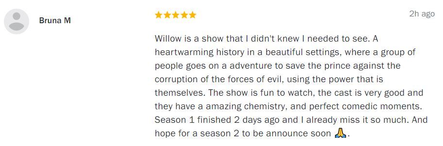 Willow Finale Brings a Much Needed Boost to Rotten Tomatoes Scores and Season 2 Chances