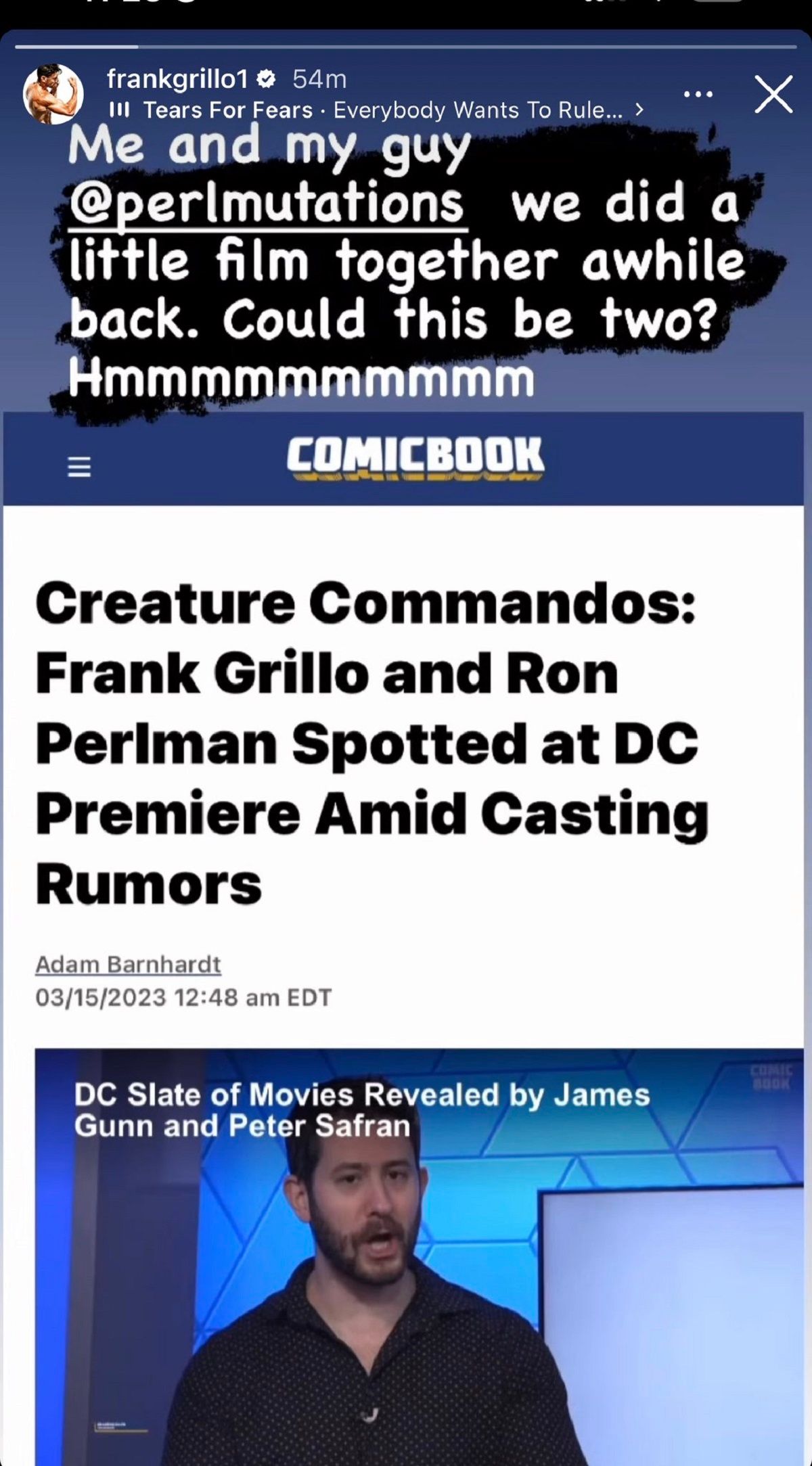 Frank Grillo Confirms Roles for Himself & Ron Perlman in DCU Series ... Frank Grillo Confirms Roles for Himself & Ron Perlman in DCU Series ...