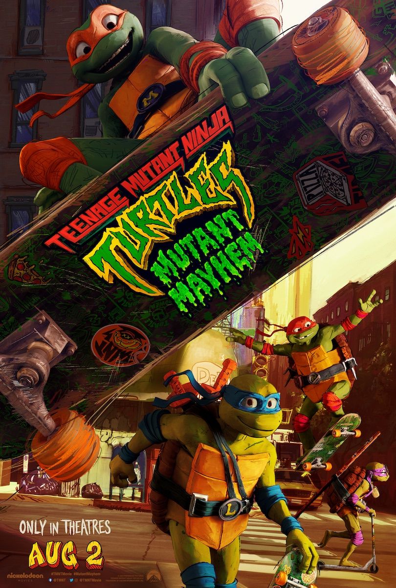 TMNT: Mutant Mayhem Character Posters & BTS Look With Seth Rogen Released