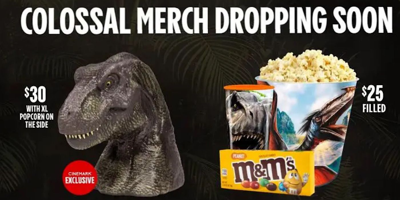 'Jurassic World Rebirth' Gets T-Rex Popcorn Bucket From Cinemark