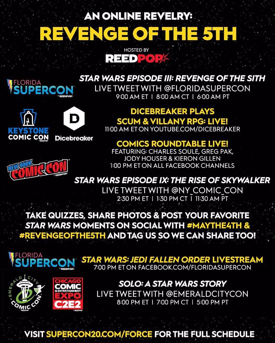 Star Wars Virtual Convention Is Happening on May 4th to Celebrate Star ...