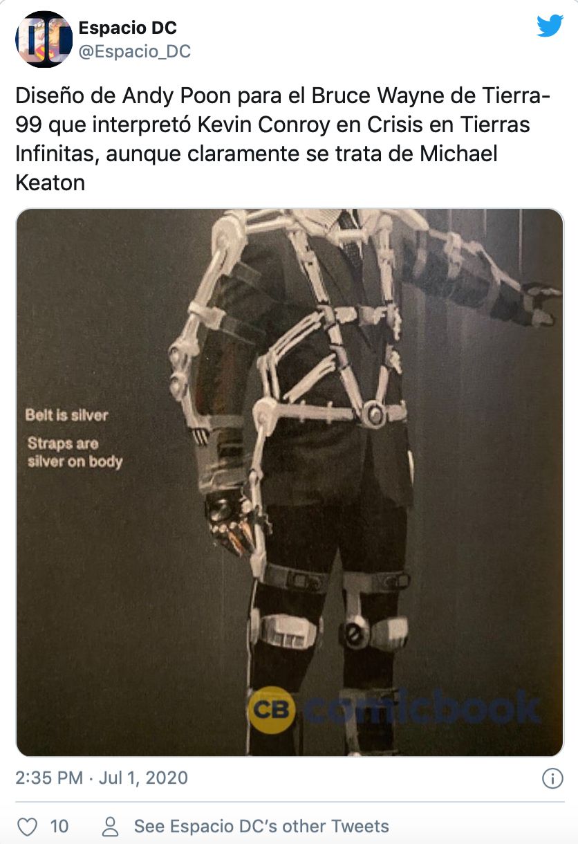 Michael Keaton Is Earth-99 Batman in Crisis on Infinite Earths Concept Art