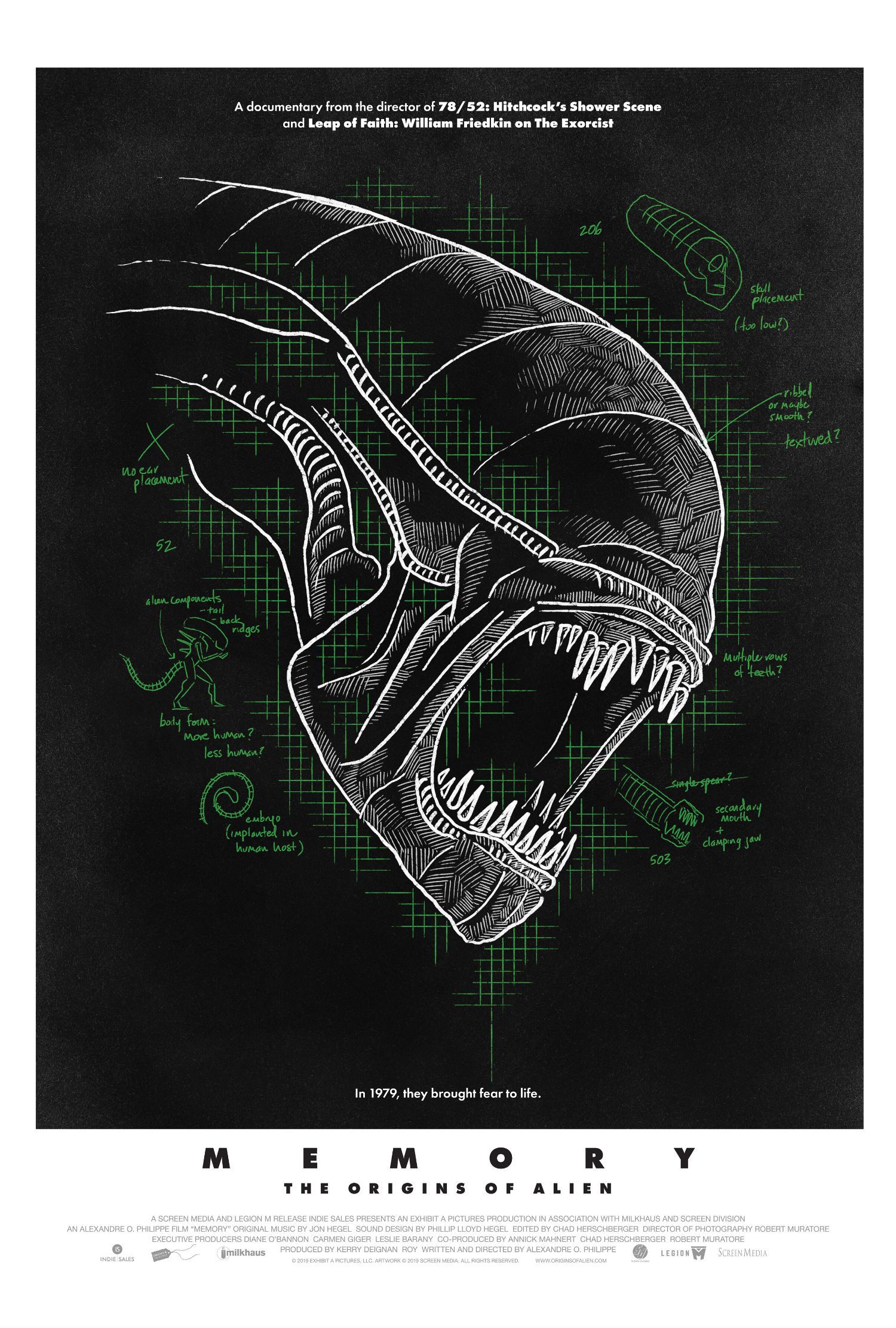 Memory: The Origins of Alien Documentary Poster Lays Out a Xenomorph ...