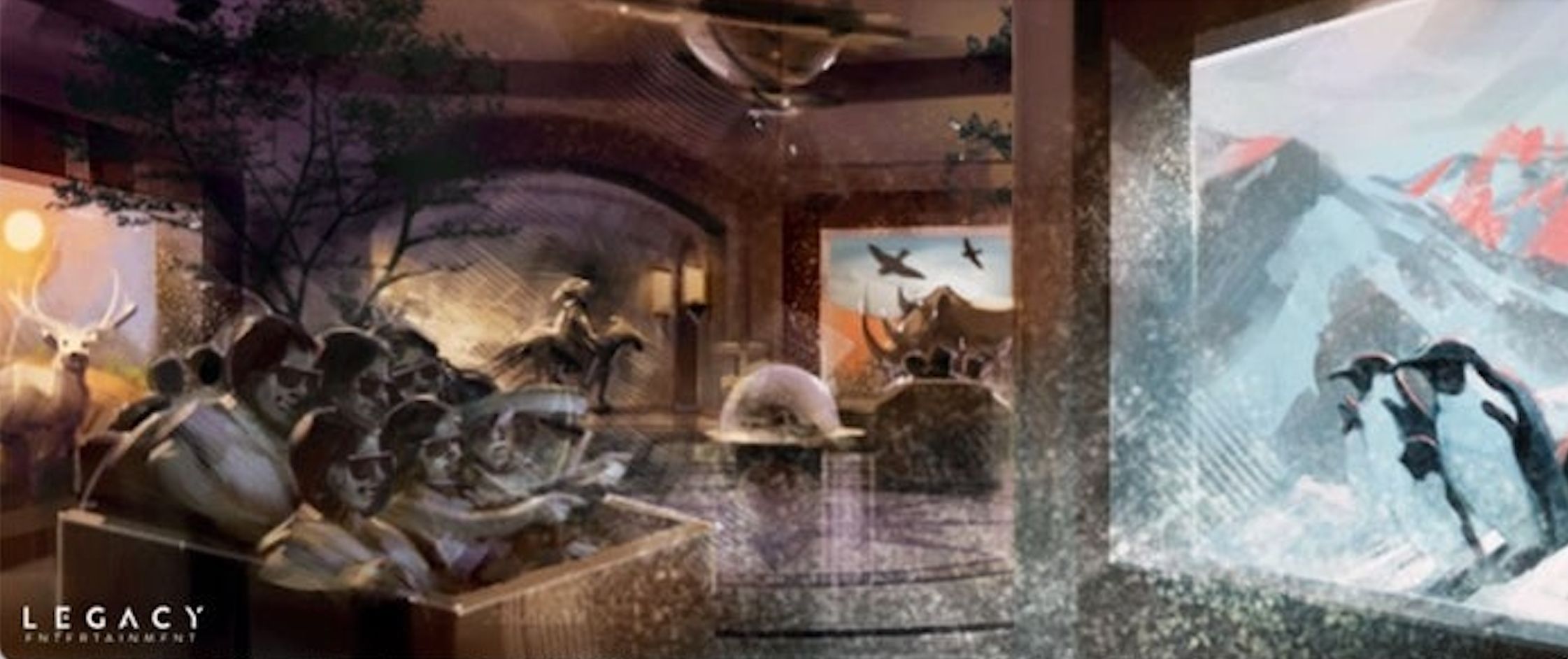 Night at the Museum Ride Concept Art Reveals Abandoned Theme Park ...