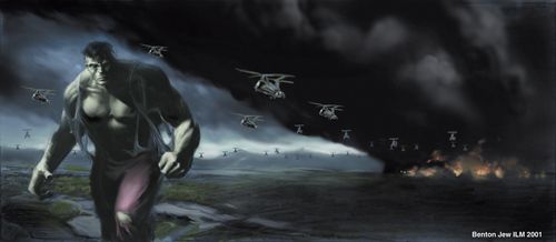 Incredible Hulk Concept Art from Never-Produced 1997 Movie