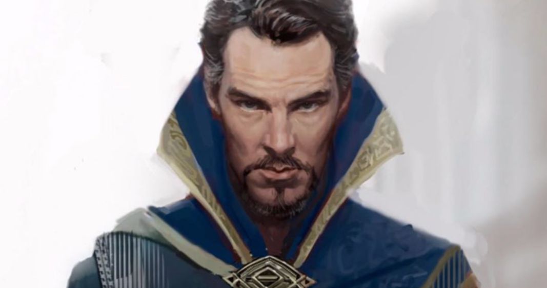 Doctor Strange Concept Art Puts the Marvel Hero in a Blue Cloak of ...