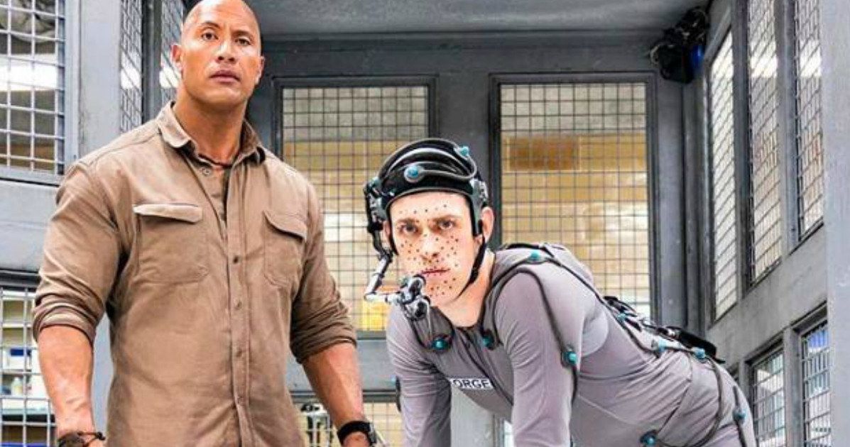 The Rock Introduces George the Ape in New Rampage Set Photo