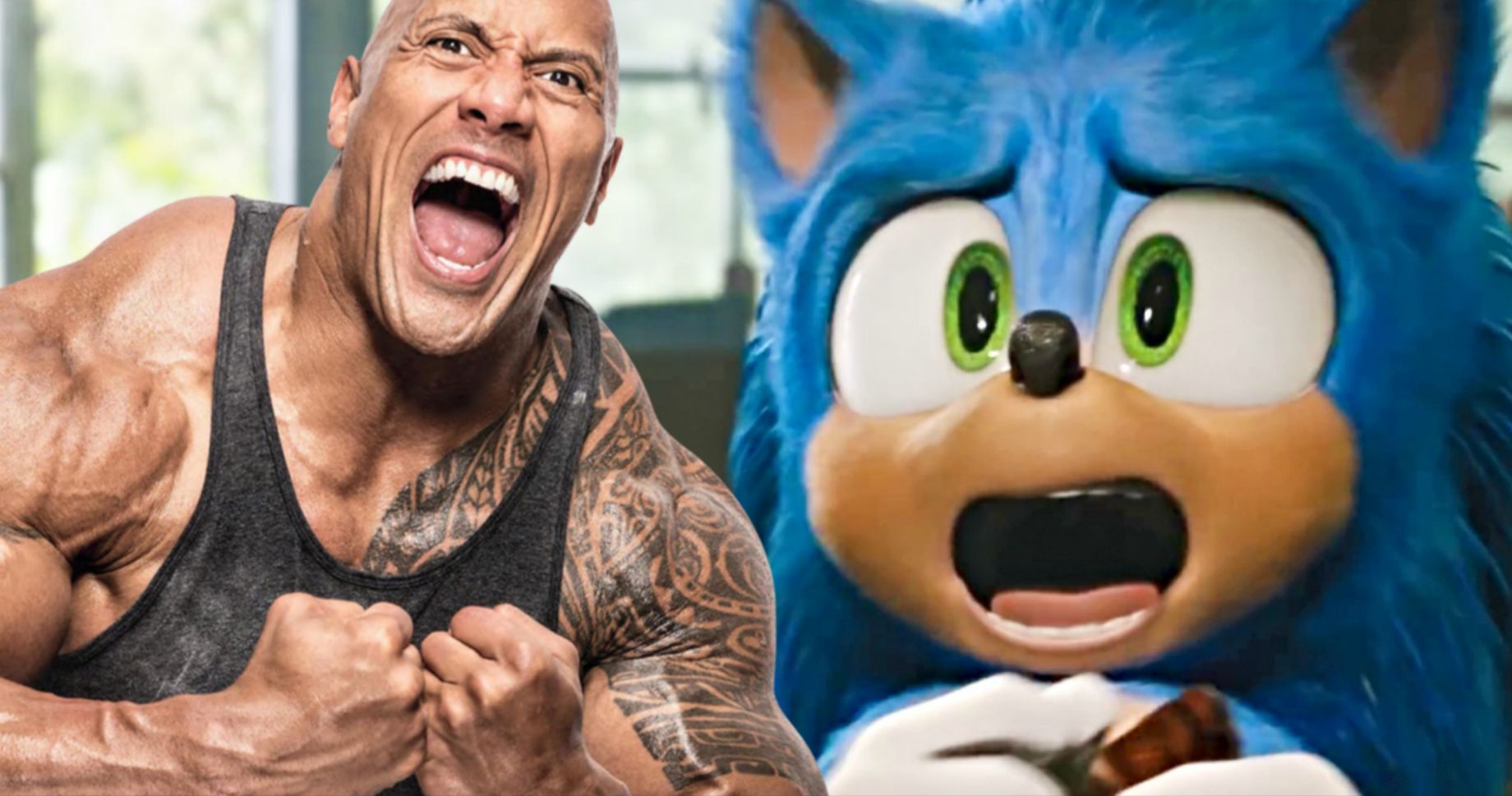 New Sonic the Hedgehog TV Spot Gives The Rock a Shoutout and He Responds