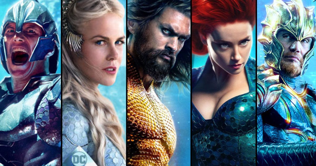 Aquaman Character Posters Arrive as Global Tour Heats Up