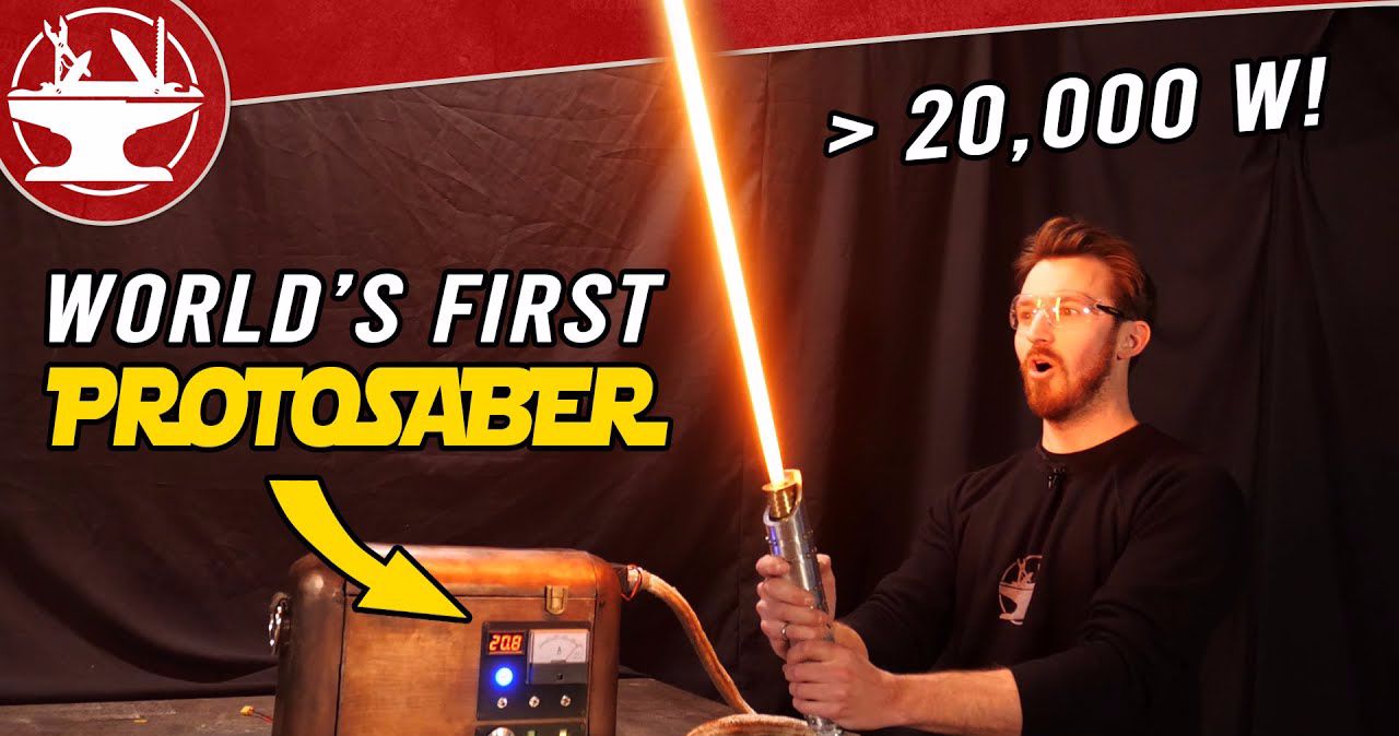 Star Wars Fan Builds Real-Life Lightsaber and It's Super Dangerous