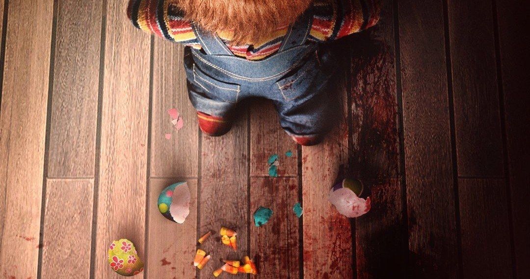 Chucky Goes After the Easter Bunny in Egg Smashing Child's Play Poster
