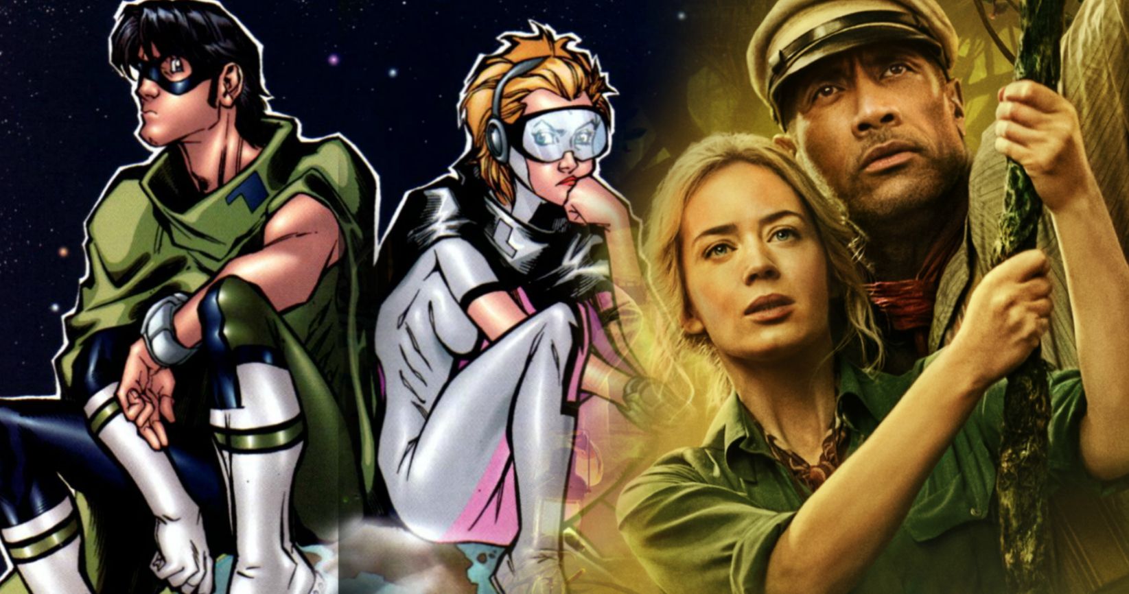 The Rock and Emily Blunt Reunite in Superhero Rom-Com Ball and Chain