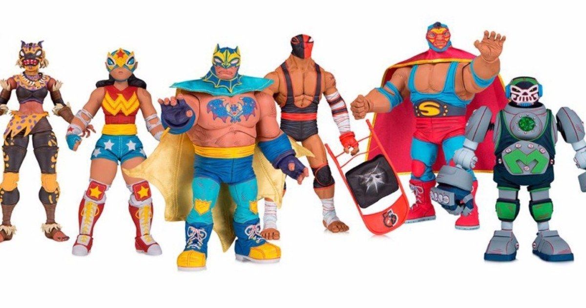 DC Superheroes Go Full Luchador in New Lucha Explosiva Toy Collection