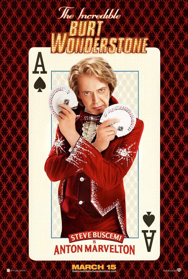 Four The Incredible Burt Wonderstone Character Posters