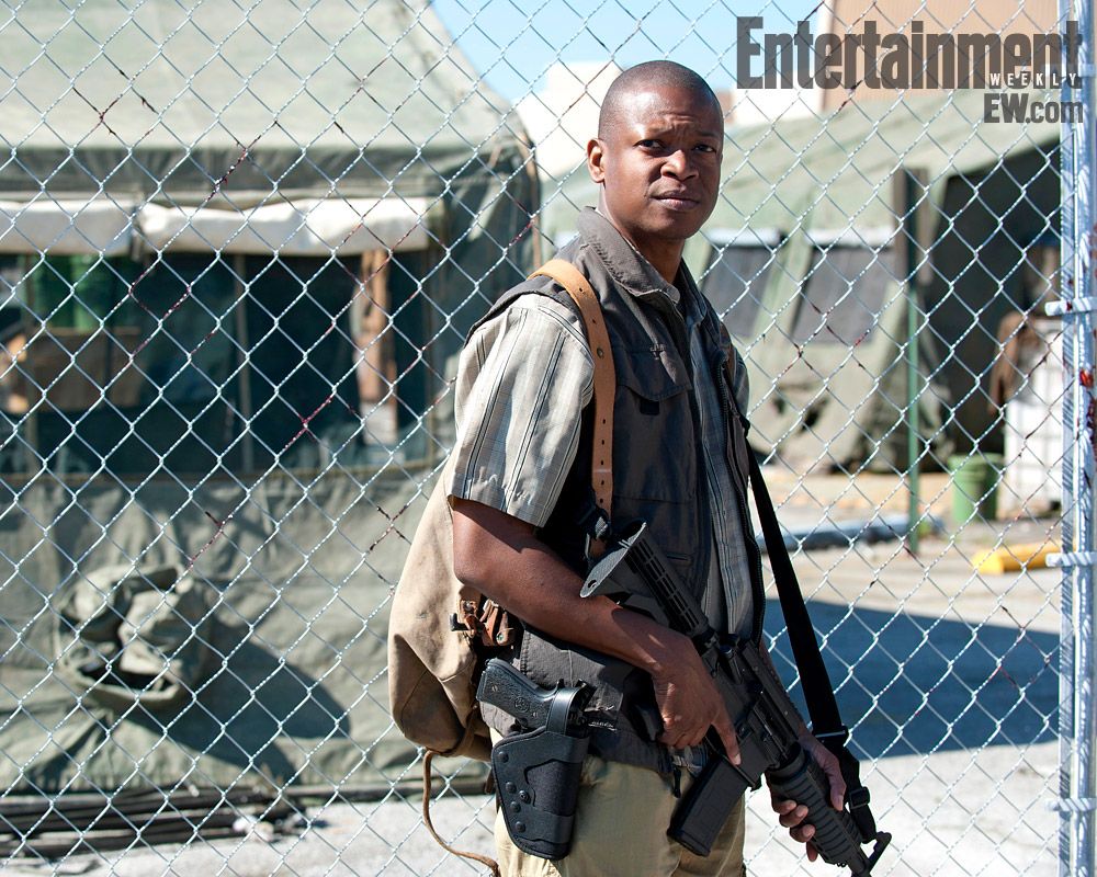 First Look at Larry Gilliard Jr. as Bob Stookey in The Walking Dead ...