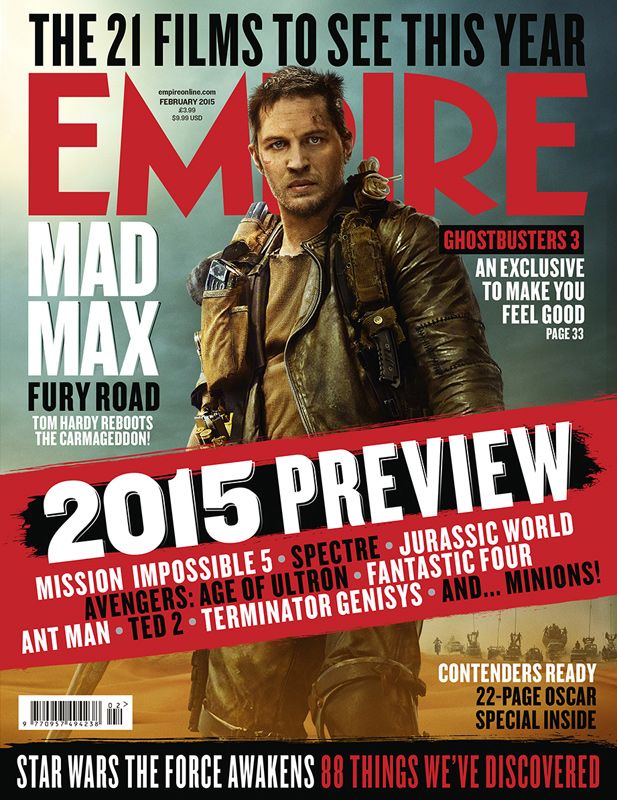 Mad Max: Fury Road Magazine Covers Feature Tom Hardy