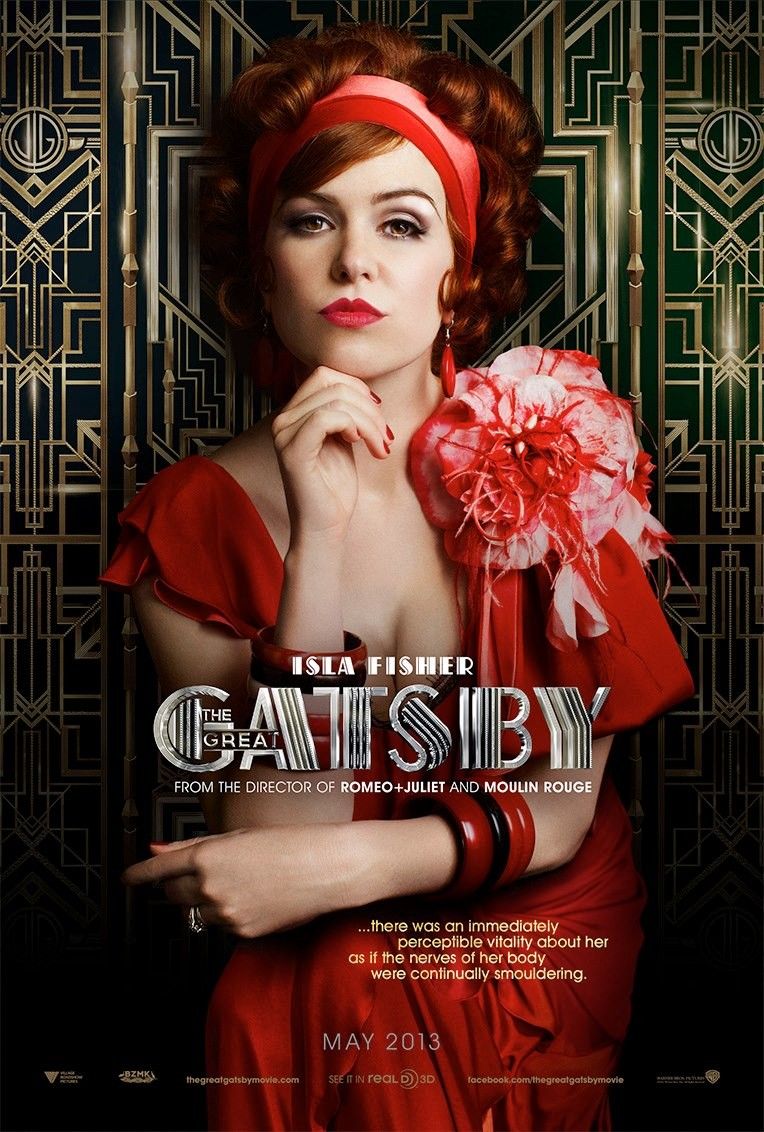 The Great Gatsby Poster with Isla Fisher as Myrtle Wilson