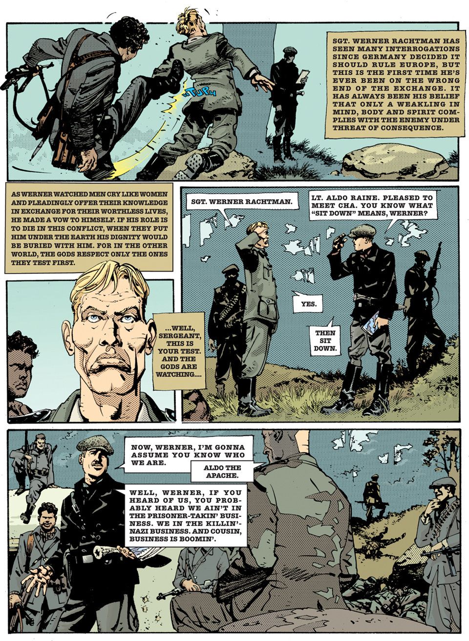 Inglourious Basterds Gets the Comic Strip Treatment Via Playboy