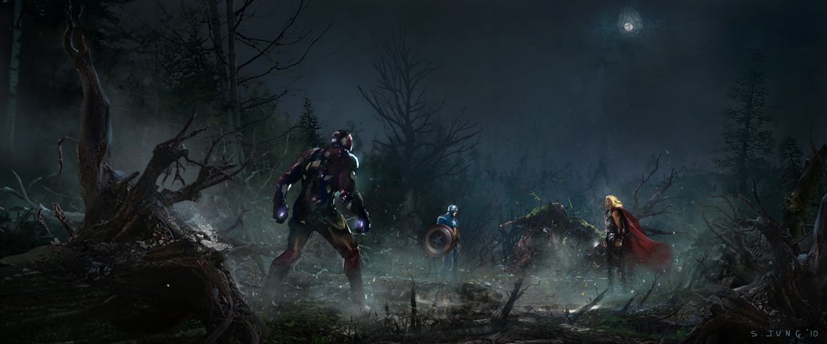 Marvel's The Avengers Thor Opera Deleted Scene Concept Art