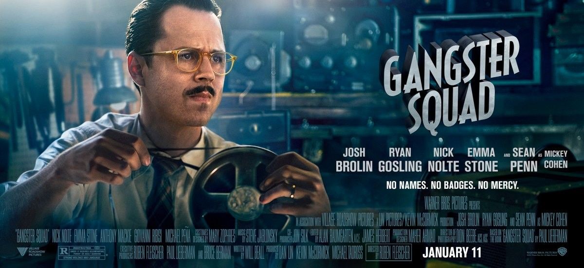 Eight Gangster Squad Banners with Ryan Gosling and Emma Stone