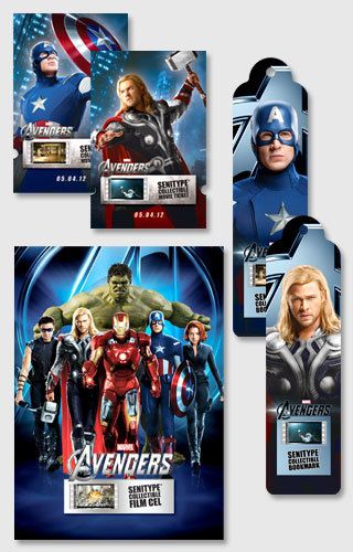Marvel's The Avengers Senitype Movie Ticket and Bookmark Photos