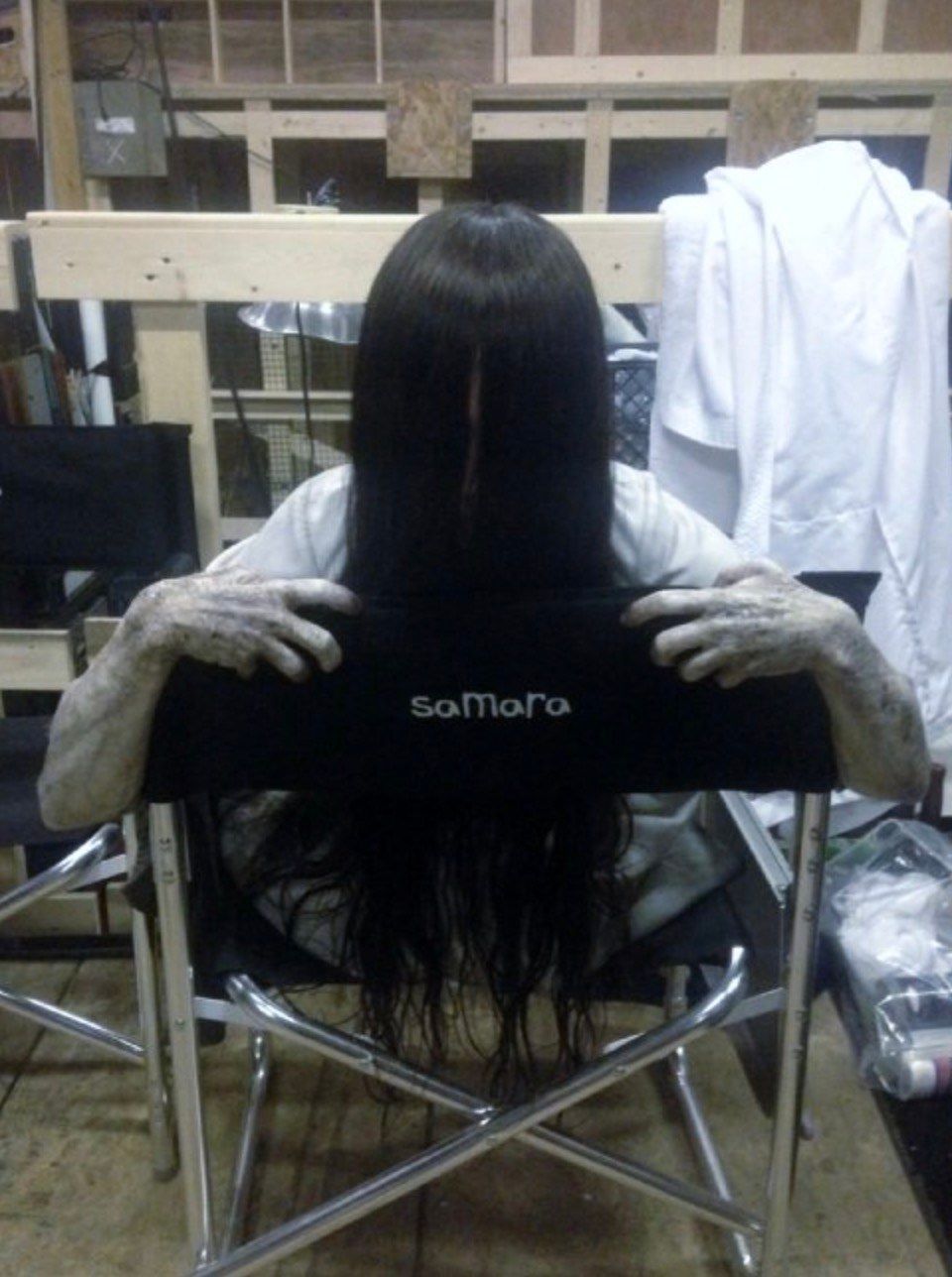 Samara Crawls Out of the Well in First Rings Set Photos