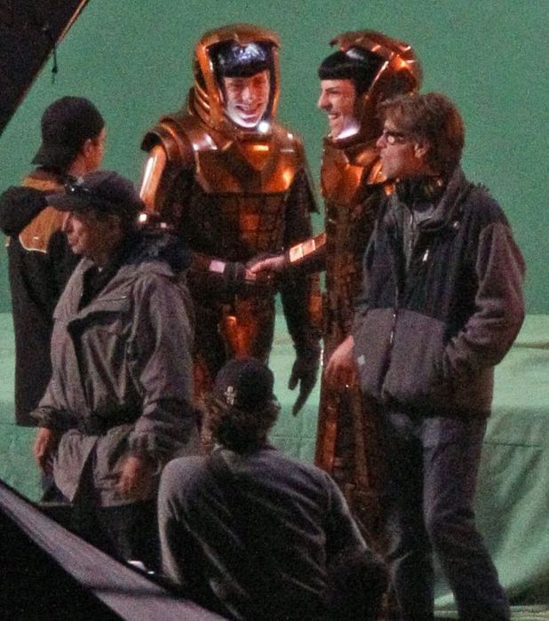 More Star Trek 2 Set Photos with Zachary Quinto in Volcano Suit