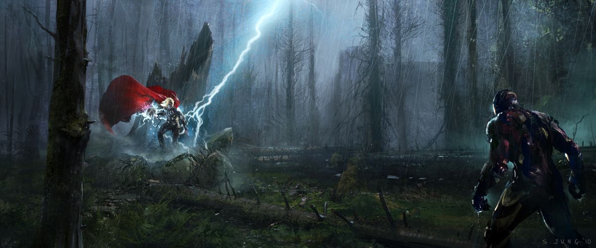 Marvel's The Avengers Thor Opera Deleted Scene Concept Art