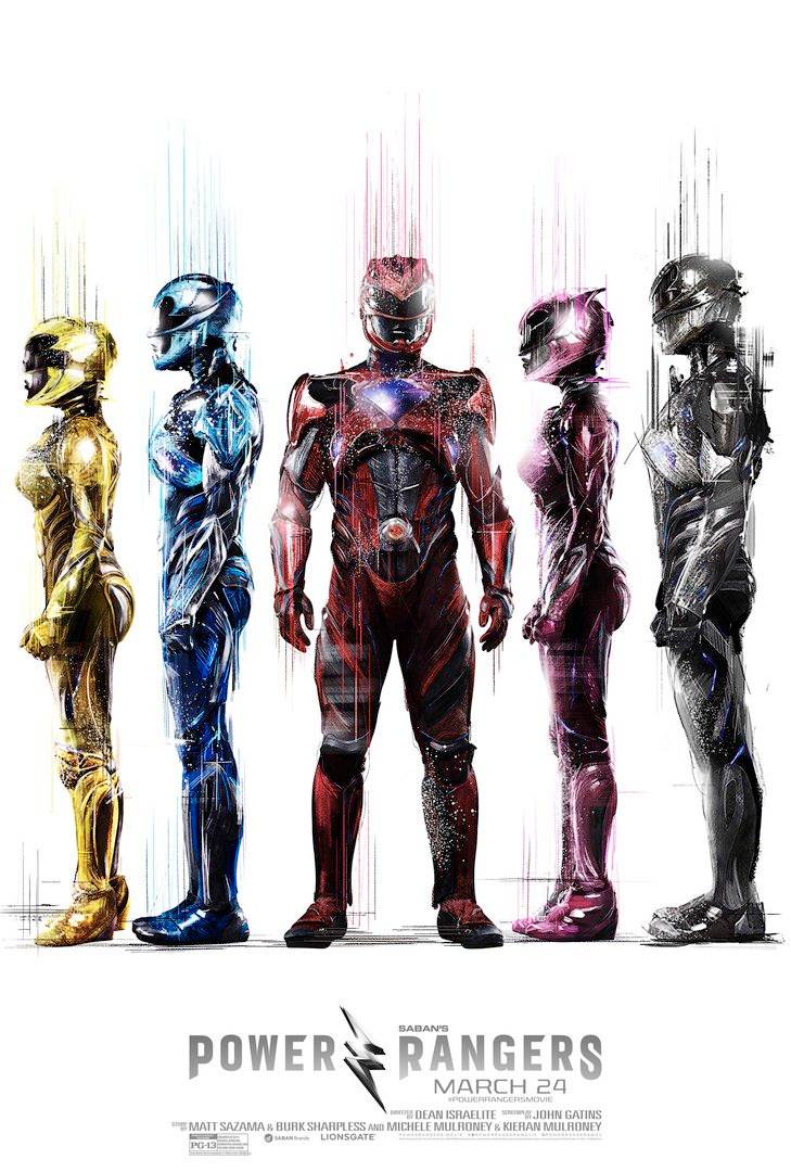 Red Ranger Goes Unmasked in Power Rangers Character Posters