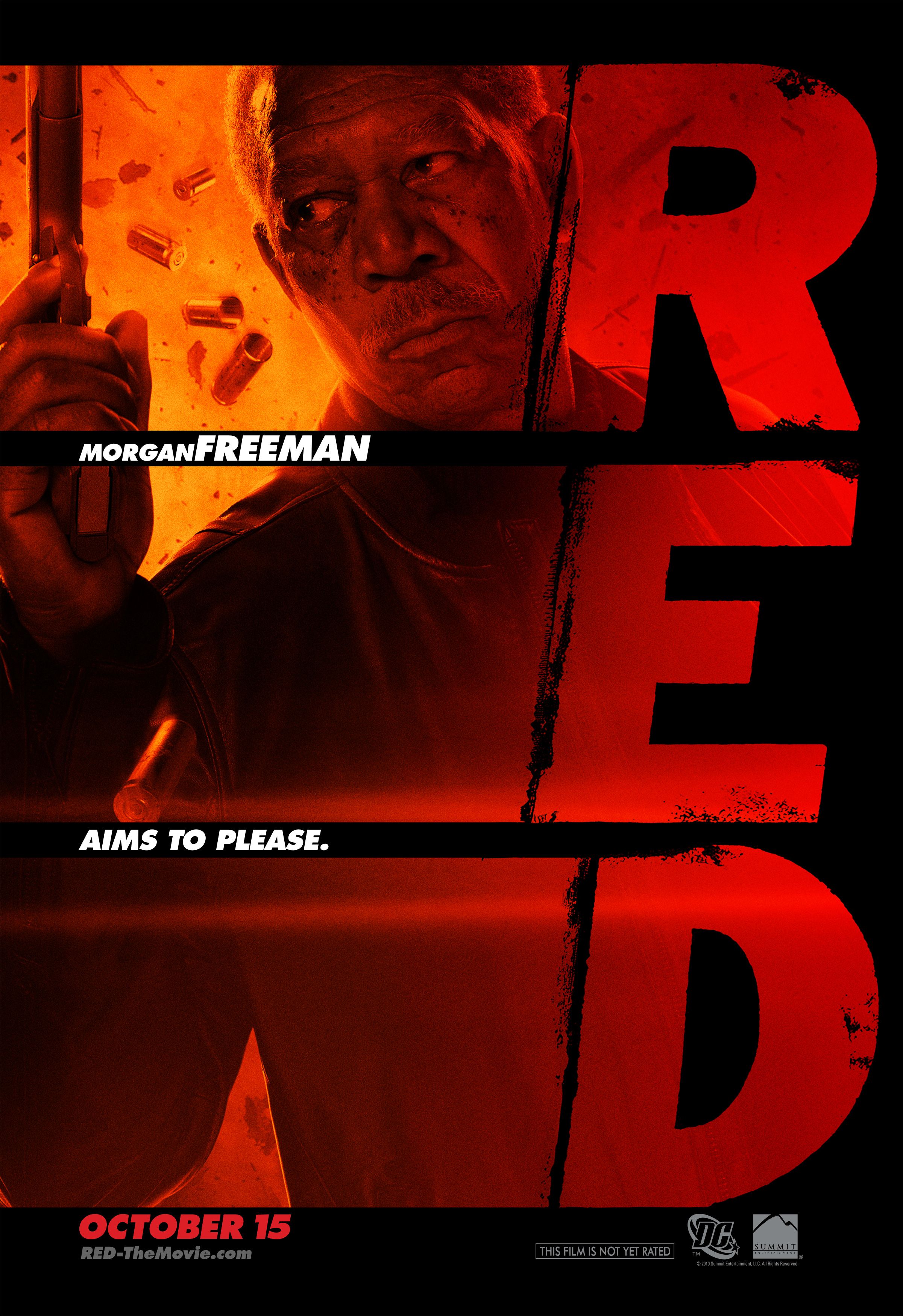Morgan Freeman Aims to Please with This New Red Poster